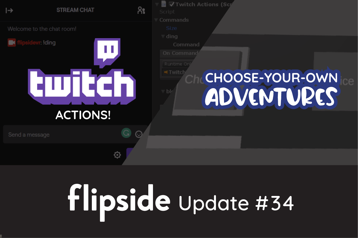 Flipside - Update #34 - Twitch interactions in sets, choose-your-own-adventures