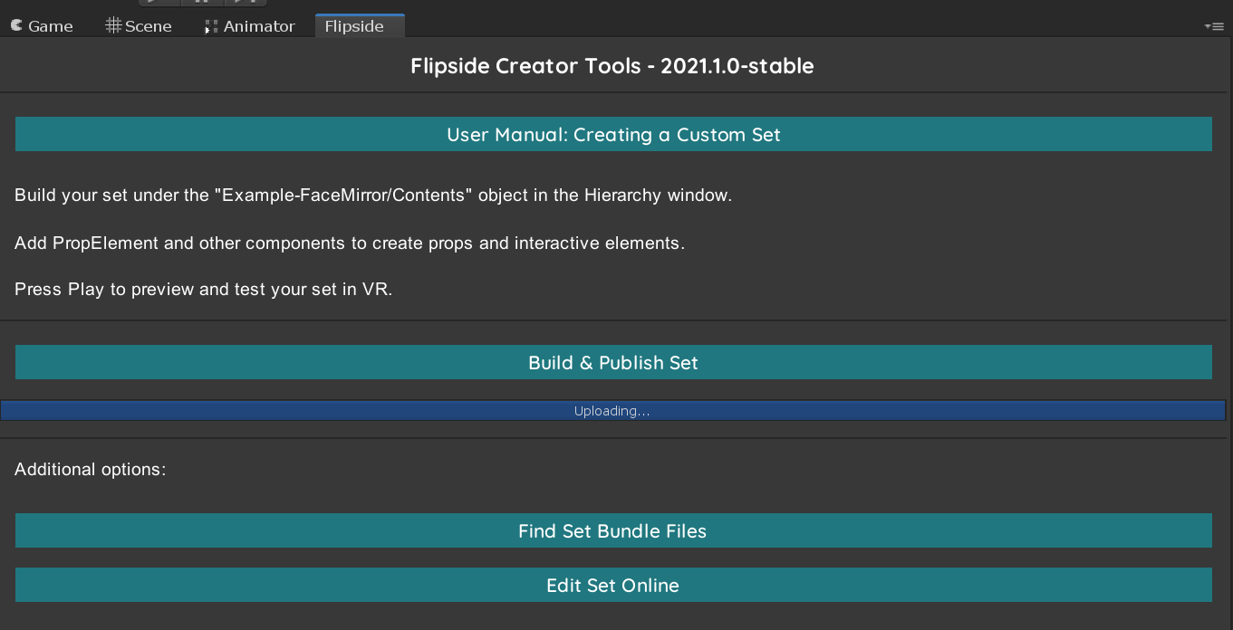 Flipside Real-Time Animation and Motion Capture - Creating a custom set